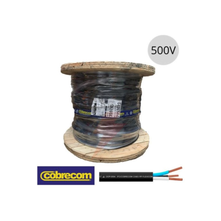 Cabo PP 3x2.5mm - Mega Cobre Fios e Cabos Elétricos