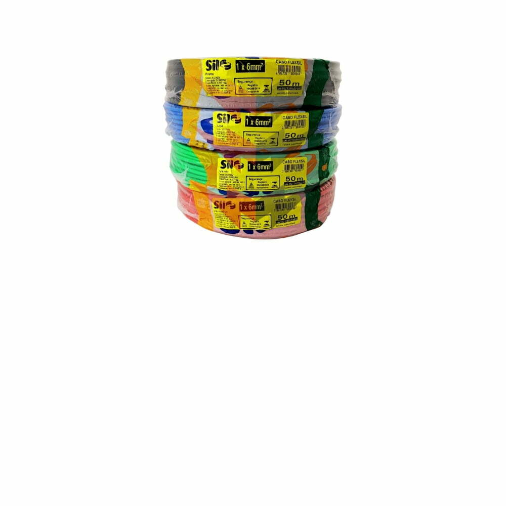 Cabo Flexível 6mm 750V - Mega Cobre Fios e Cabos Elétricos